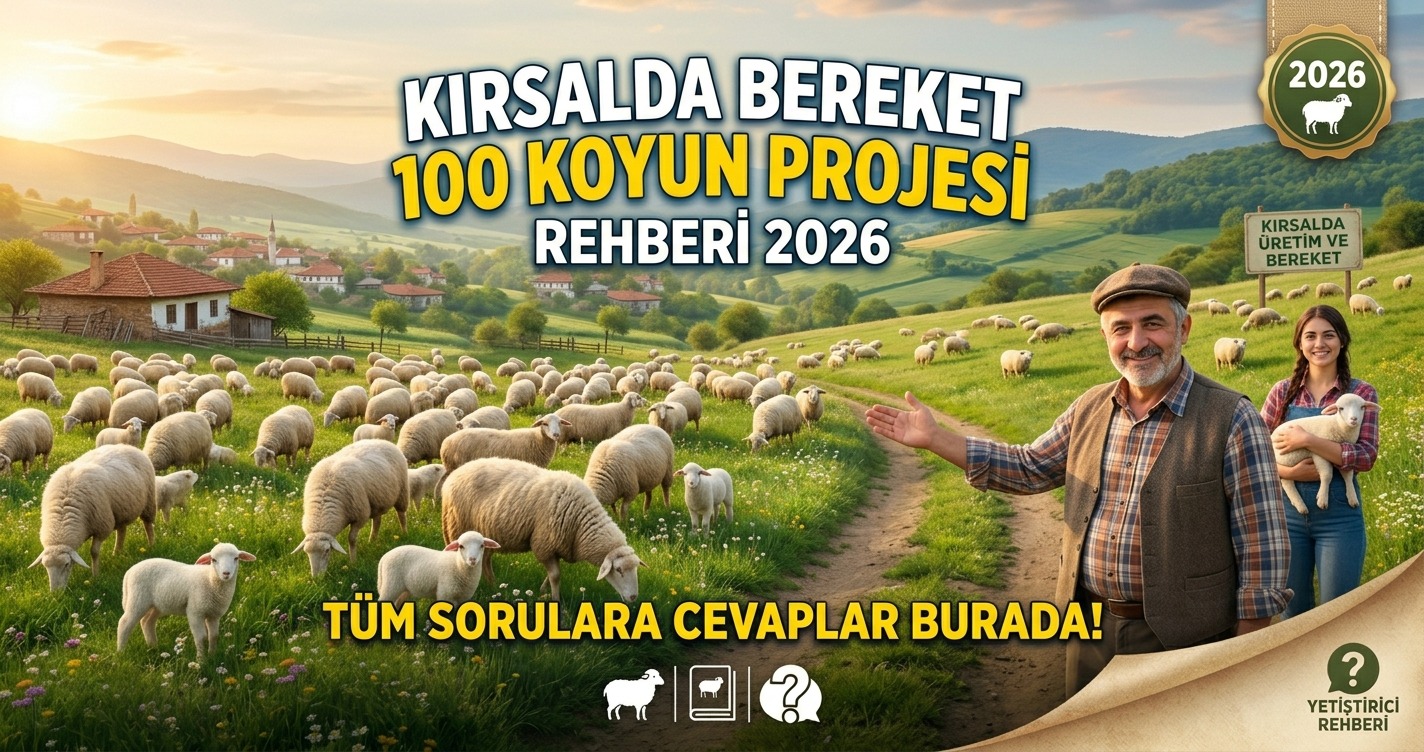 Kırsalda Bereket 100 Koyun Projesi Rehberi 2026 Tüm Sorulara Cevaplar